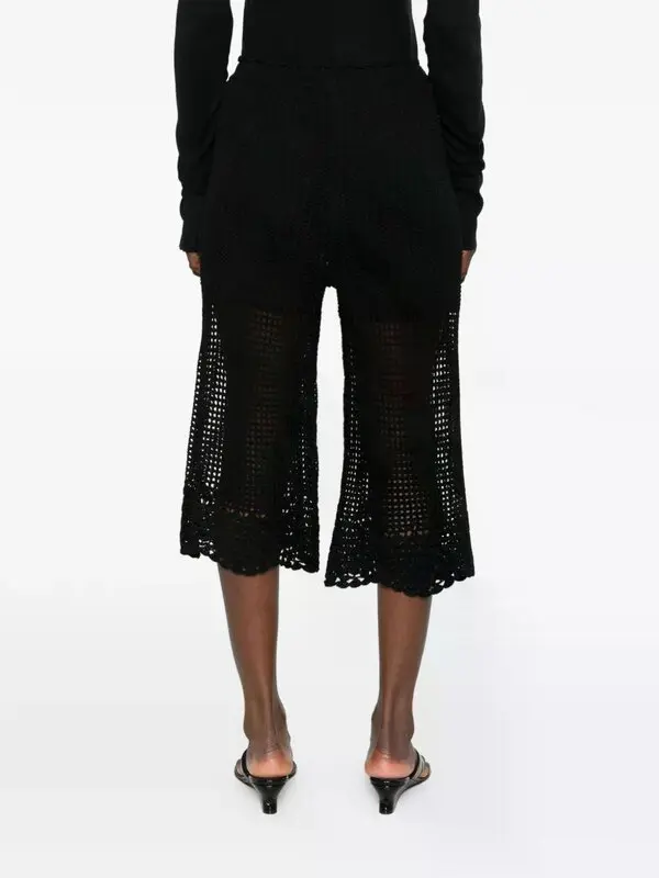 IRO PARIS Crochet-knit Scalloped-hem Trousers