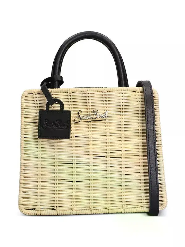MC2 SAINT BARTH Woven Logo Plaque Shoulder Bag
