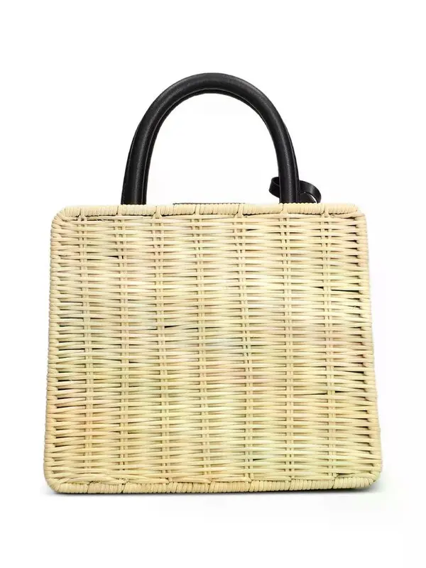 MC2 SAINT BARTH Woven Logo Plaque Shoulder Bag