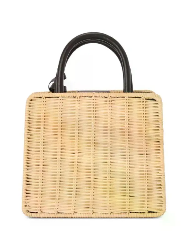 MC2 SAINT BARTH Woven Logo Plaque Shoulder Bag