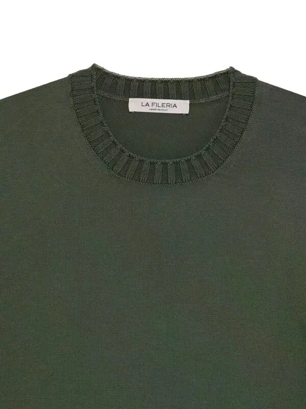 FILERIA Ribbed-trim Short-sleeve T-shirt