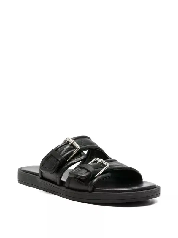 SERGIO MORETTI FIRENZE Leather Buckle-fastening Sandals