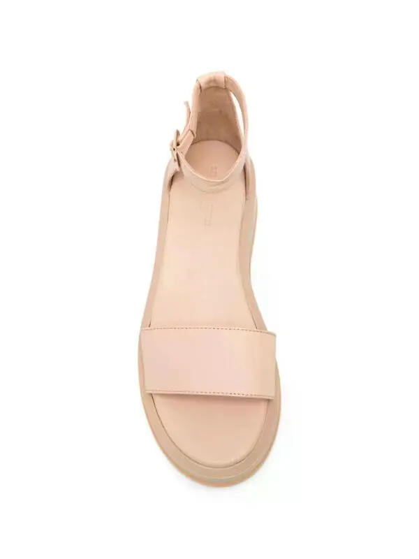 SERGIO MORETTI FIRENZE Beige Ankle Strap Platform Sandals