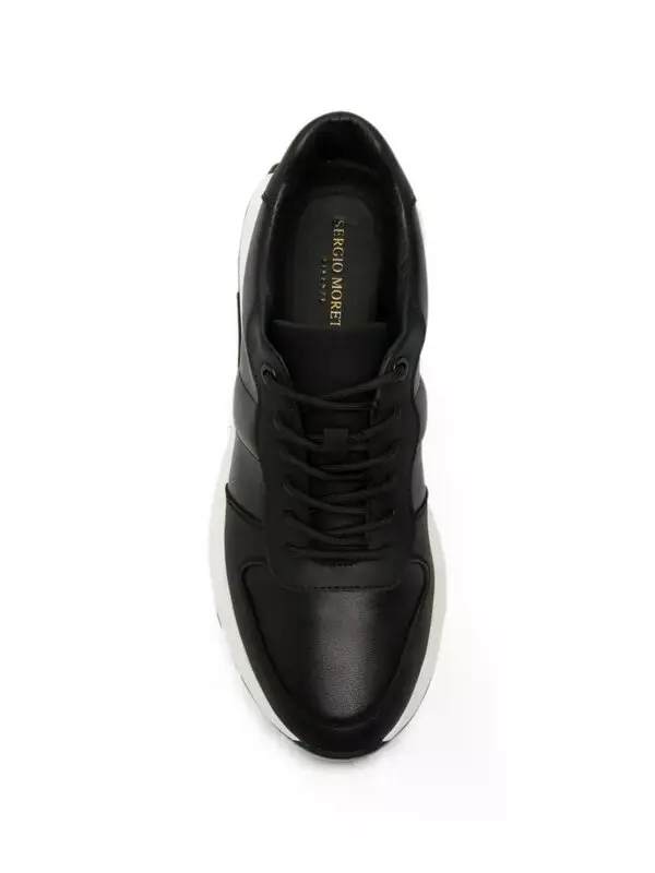SERGIO MORETTI FIRENZE Panelled Leather Sneakers