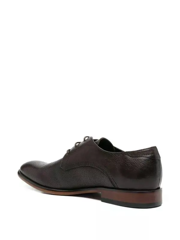 SERGIO MORETTI FIRENZE Perforated Leather Derby Shoes