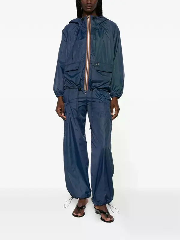 CARLA G. Drawstring-cuff Technical Track Pants