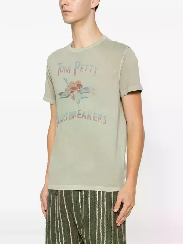 John Varvatos Logo-embroidered T-shirt
