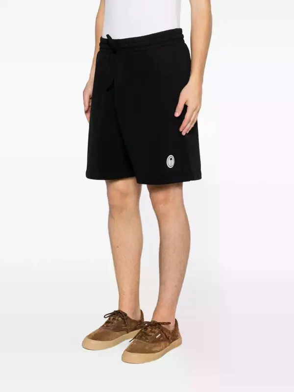 Palm Angels Logo Patch Drawstring Shorts