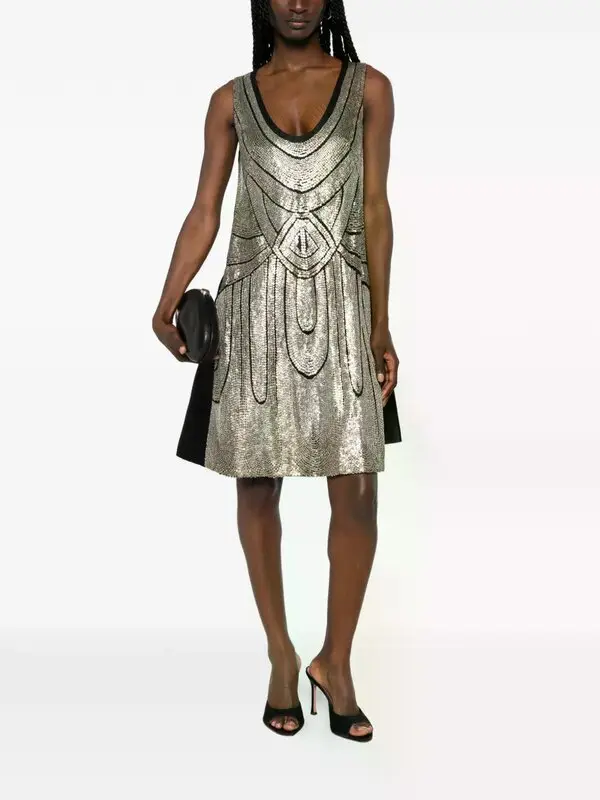 Alberta Ferretti Embellished Mini Dress