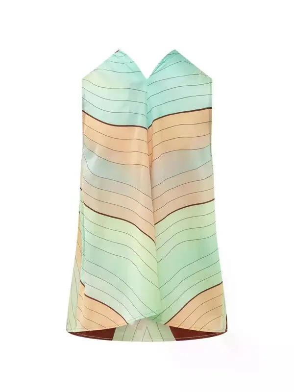 KOSE Beatrice Twist Detail Halter Neck Top