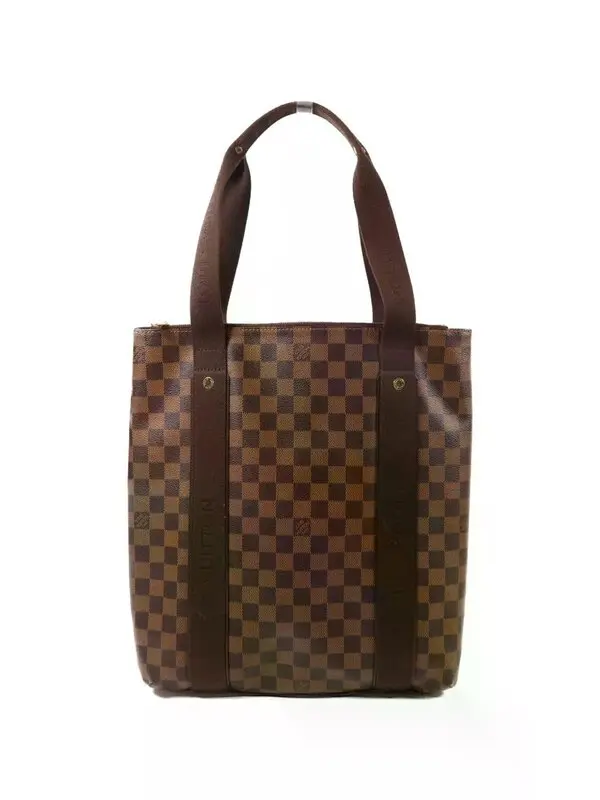 LOUIS VUITTON Beaubourg Damier Ebene Canvas Tote Bag