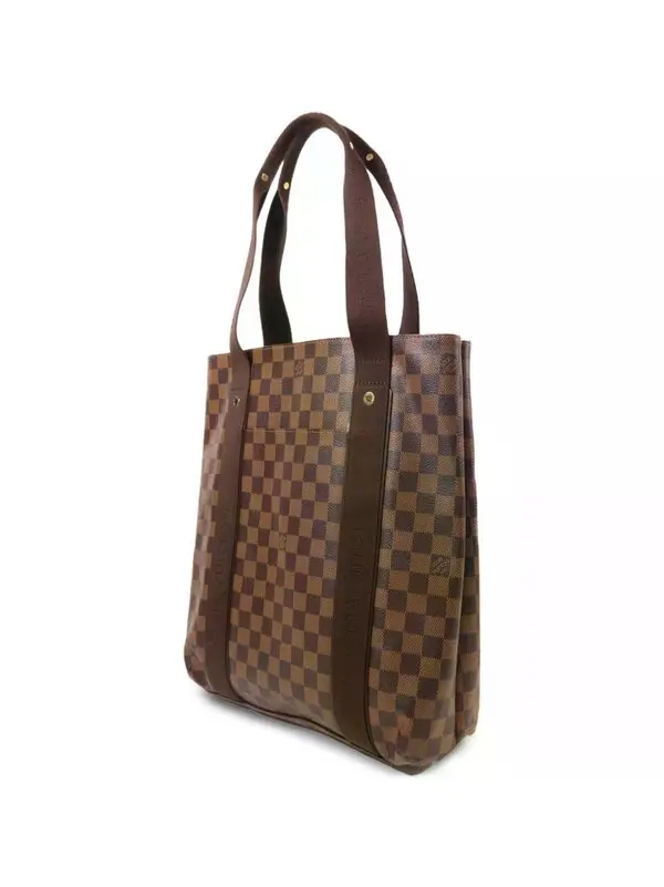 LOUIS VUITTON Beaubourg Damier Ebene Canvas Tote Bag