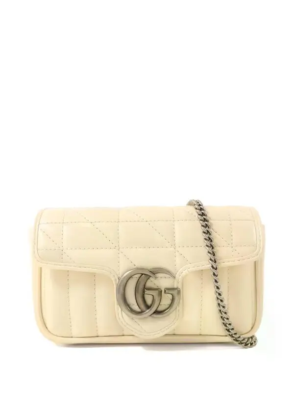 Gucci Gg Marmont Shoulder Bag - Neutrals