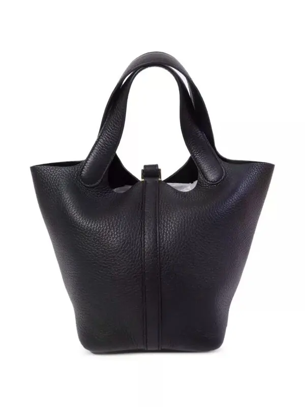 Hermès Pm Picotin Clemence-leather Tote Bag - Black