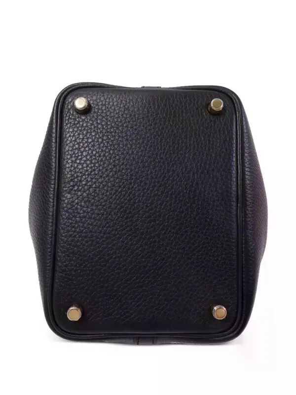 Hermès Pm Picotin Clemence-leather Tote Bag - Black