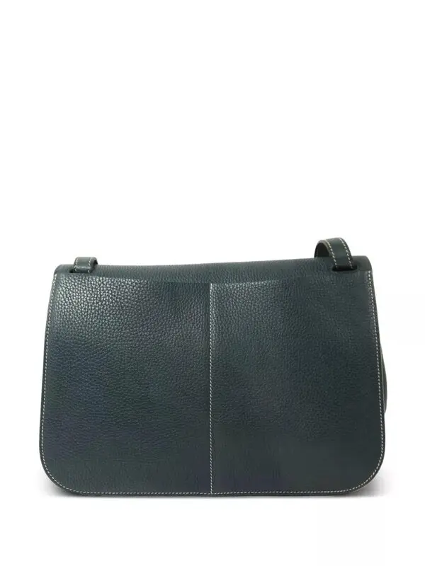 Hermès Halzan Clemence Shoulder Bag - Green