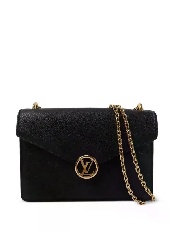 LOUIS VUITTON Rosy Monogram Empreinte Leather Shoulder Bag - Black