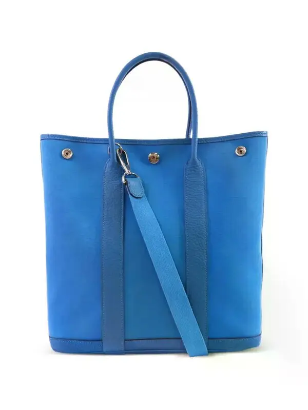 Hermès Pm Garden File Tote Bag - Blue