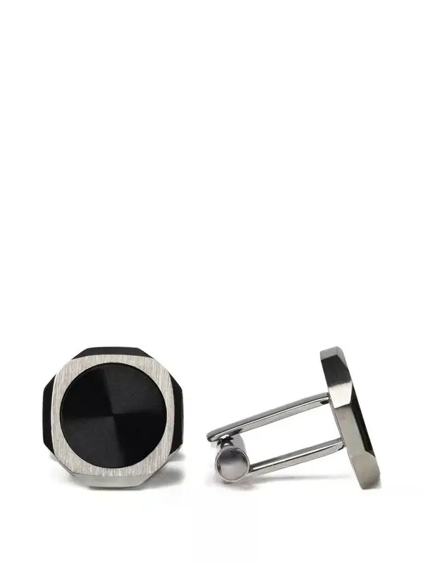 D1 MILANO Octagonal-frame Toggle-fastening Cufflinks