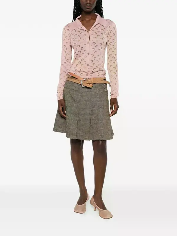 MARINE SERRE Moon Patterned Cardigan