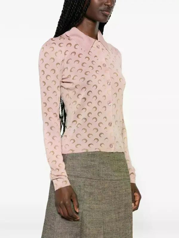 MARINE SERRE Moon Patterned Cardigan