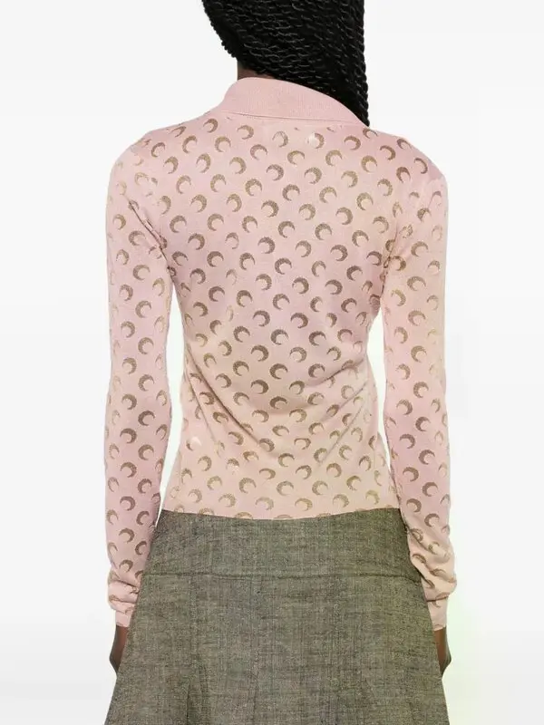 MARINE SERRE Moon Patterned Cardigan