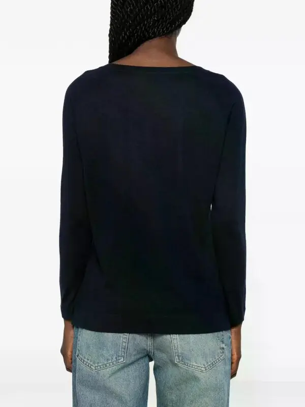 PUROTATTO Raglan Sleeve Fine-knit Sweater