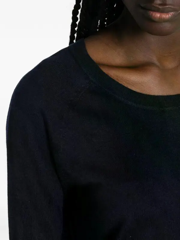 PUROTATTO Raglan Sleeve Fine-knit Sweater