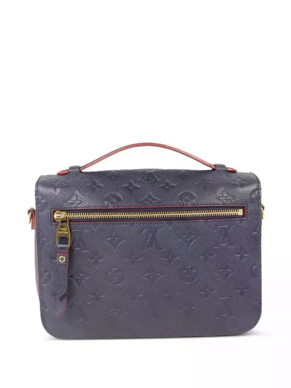 LOUIS VUITTON Pochette Metis Monogram Empreinte Handbag - Blue