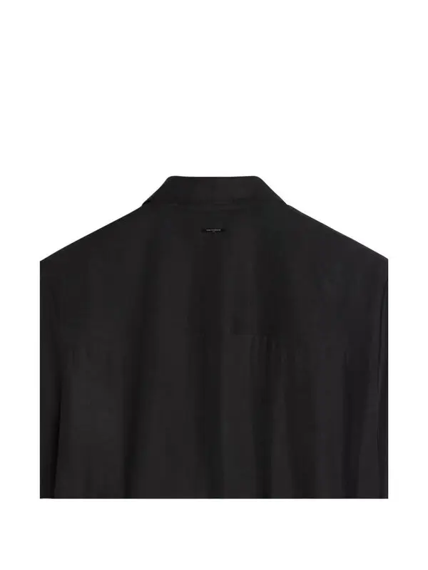 Maison Kitsuné Drawstring Waist Shirt Midi Dress