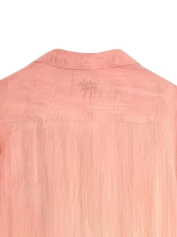 Maison Kitsuné Resort Striped Short-sleeve Shirt