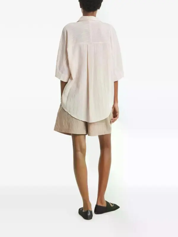 Maison Kitsuné Pinstripe Short-sleeve Shirt