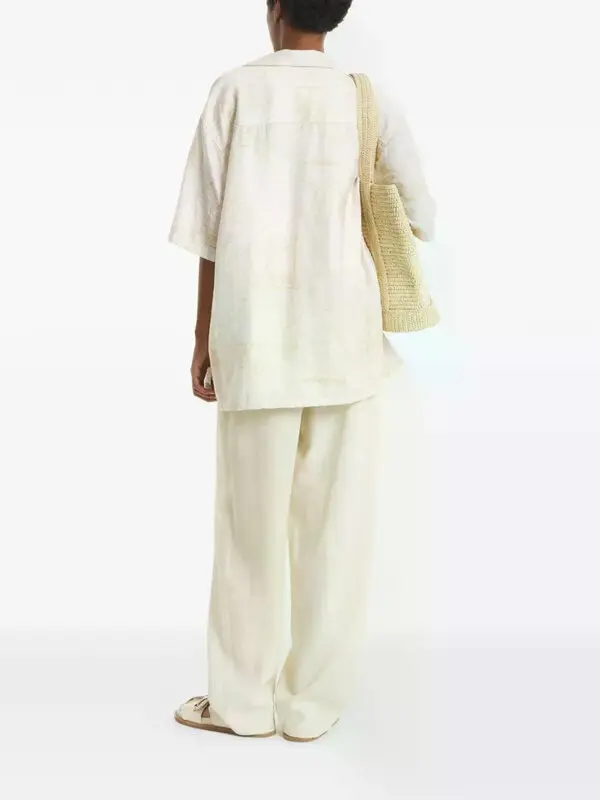 Maison Kitsuné Pleated Wide-leg Trousers