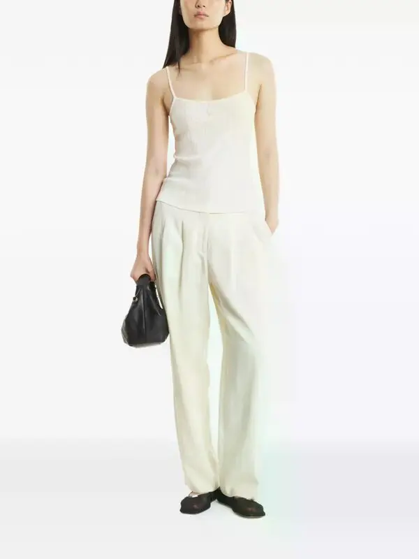 Maison Kitsuné Logo-print Ribbed Top