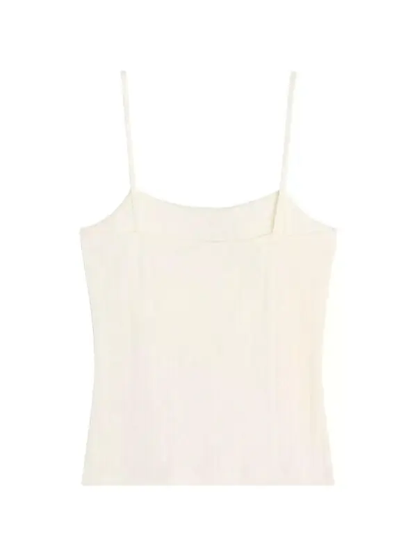 Maison Kitsuné Logo-print Ribbed Top
