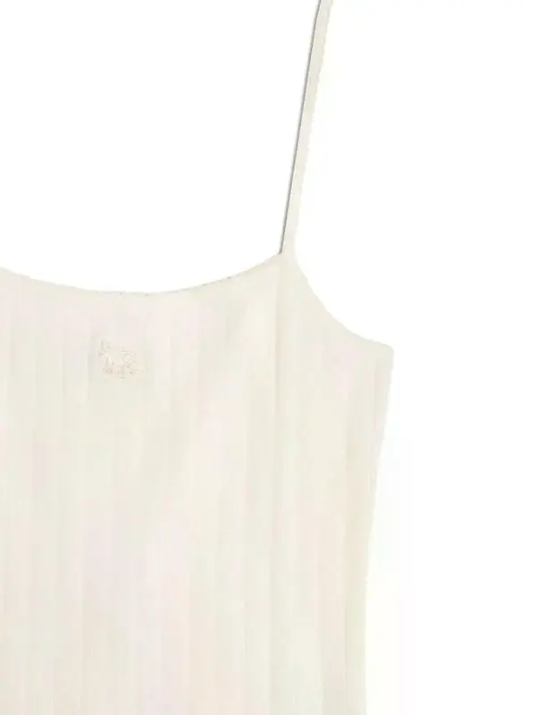 Maison Kitsuné Logo-print Ribbed Top