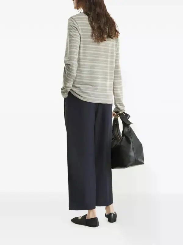 Maison Kitsuné Pleated Wide-leg Trousers