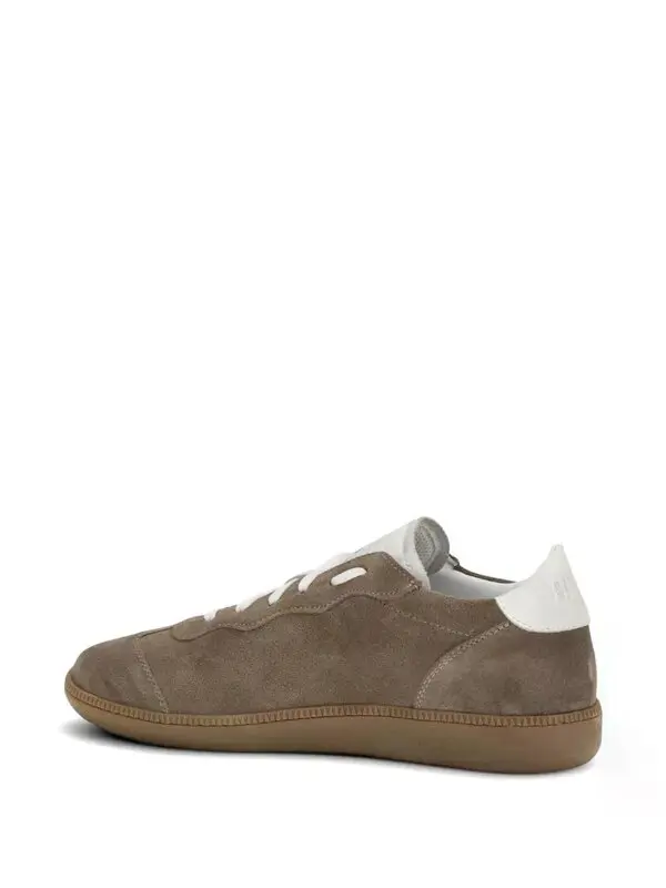BE980 Harvard Logo-embroidered Suede Sneakers
