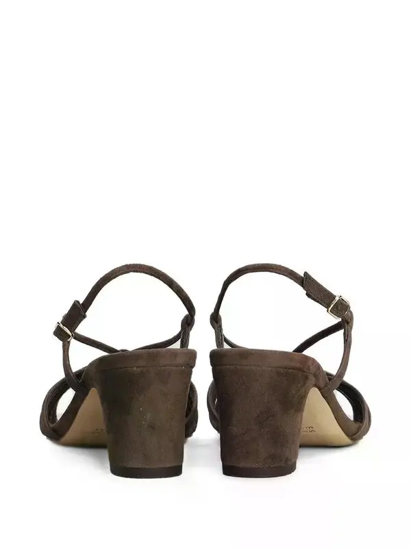 JULIE DEE Knotted Strappy Sandals - Brown