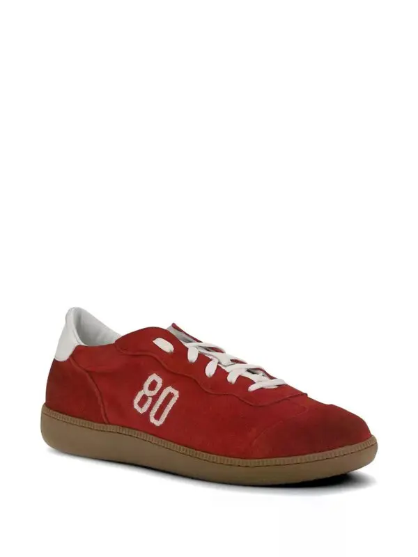 BE980 Harvard 1 Logo-embroidered Suede Sneakers