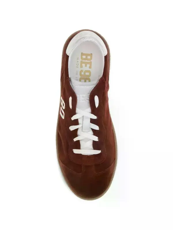 BE980 Harvard 1 Logo-embroidered Suede Sneakers