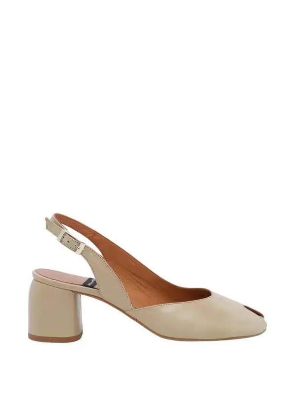 ANGEL ALARCON Peep-toe Slingback Pumps