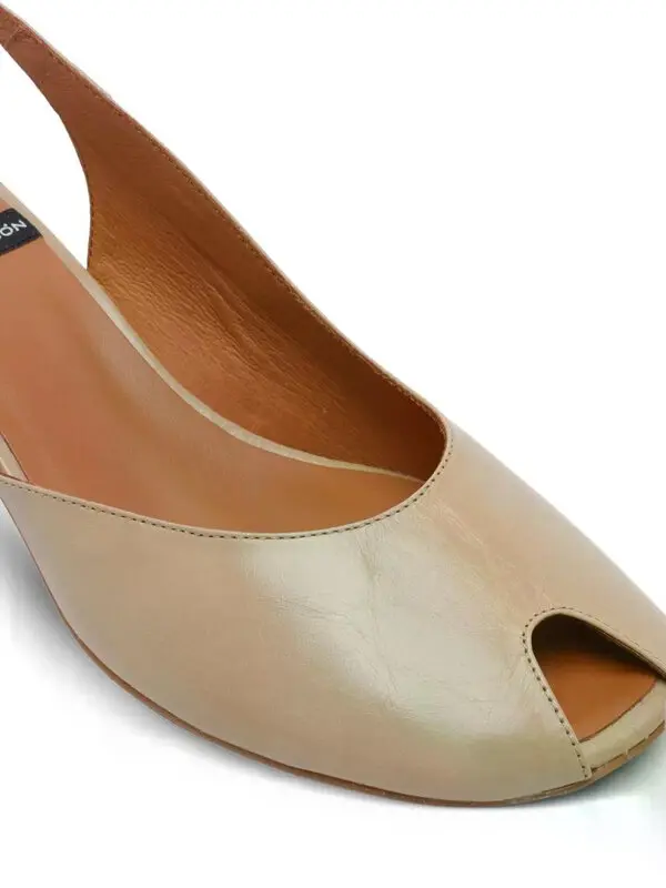 ANGEL ALARCON Peep-toe Slingback Pumps
