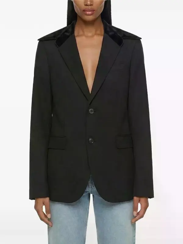 TATUNA Suede-collar Blazer