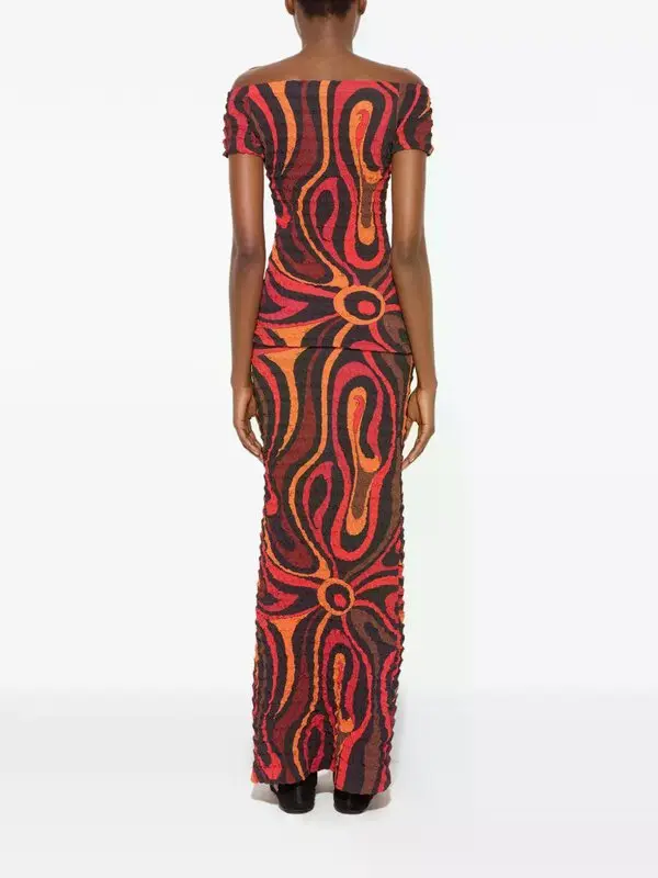 Emilio Pucci Marmo Print Shibori Top