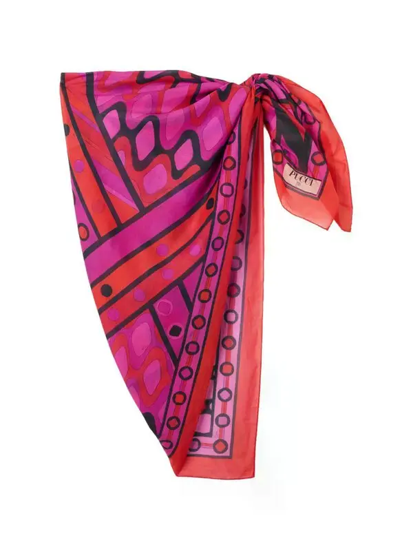 Emilio Pucci Vivara-print Cotton Sarong - Pink
