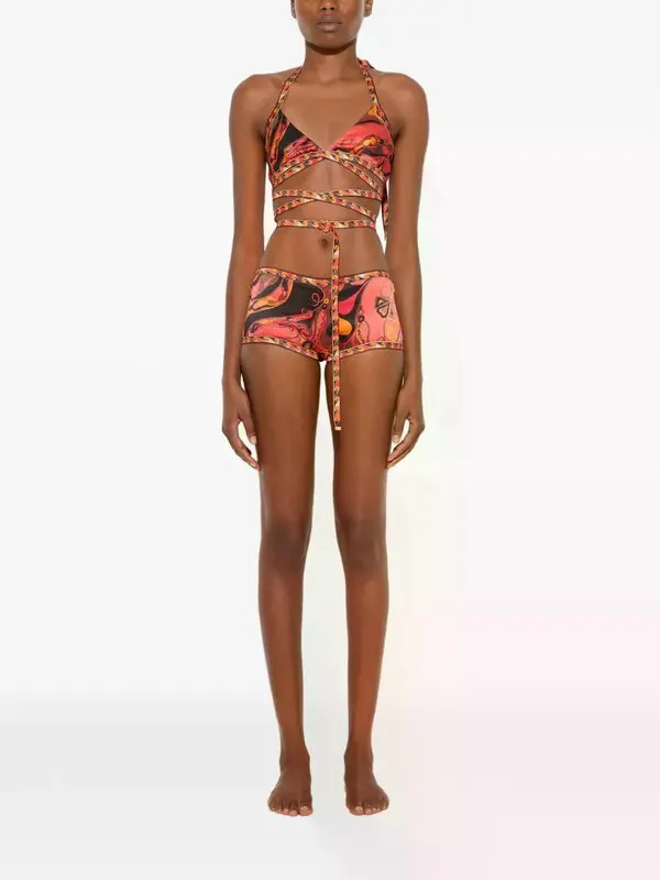 Emilio Pucci Printed Silk Satin Boxer Shorts