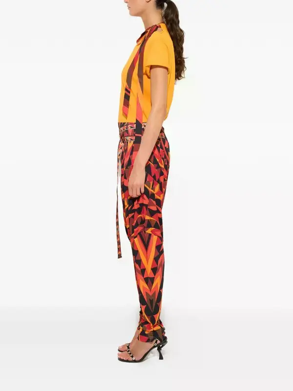 Emilio Pucci Manuba Print Viscose Jersey Pants