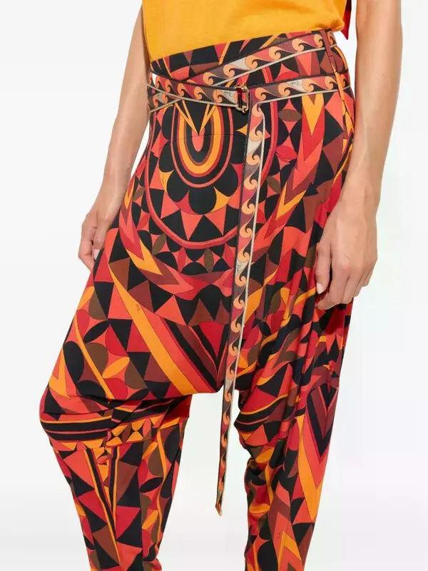 Emilio Pucci Manuba Print Viscose Jersey Pants
