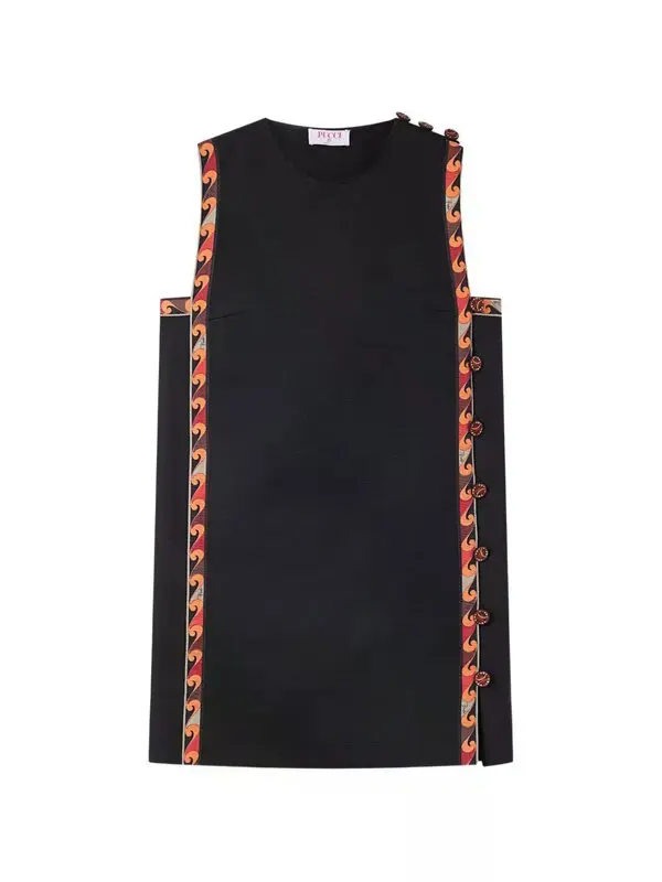 Emilio Pucci Piquet Cotton Dress - Black